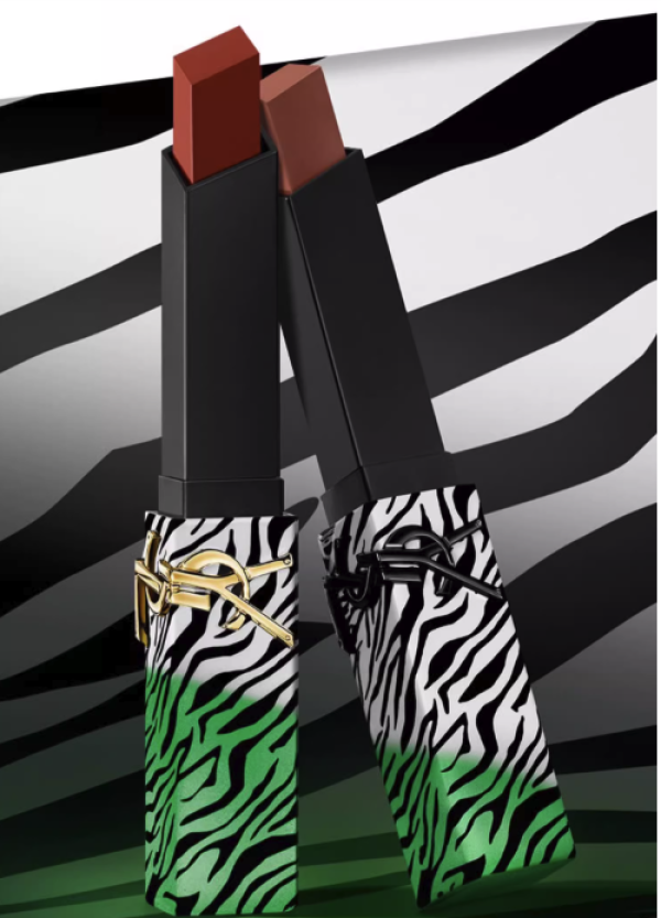 圣罗兰口红_YVES SAINT LAURENT 圣罗兰 夜光斑马小金条限定口红 #1966红棕 2.2g多少钱-什么值得买