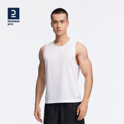 迪卡侬运动T恤_DECATHLON 迪卡侬 MSCF 男子运动无袖T恤 8199803多少钱-什么值得买