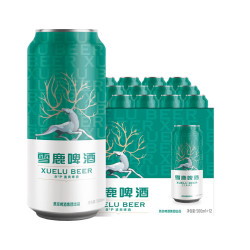【省40元】雪鹿啤酒工业啤酒_XUELU BEER 雪鹿啤酒 8度 清爽啤酒 500ml*12听多少钱-什么值得买