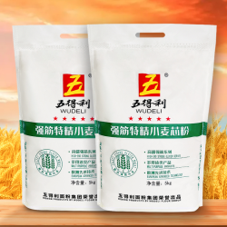 米面杂粮_WUDELI/五得利强筋特精小麦芯粉5kg*2包通用面粉20斤多少钱-什么值得买