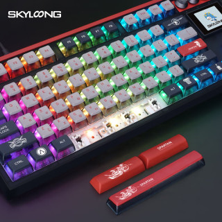 SKYLOONG GK87 Pro 87键 2.4G蓝牙 多模无线机械键盘 奶绿 机械梅花轴 RGB【报价 价格 评测 怎么样】 -什么值得买