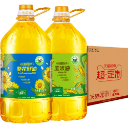 【省88.94元】金龙鱼葵花籽油_金龙鱼 阳光葵花籽油+玉米油 3.68L*2桶多少钱-什么值得买