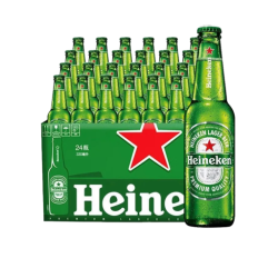 【省410元】喜力啤酒_Heineken 喜力 经典黄啤全麦11.4°P 330ml*24瓶多少钱-什么值得买