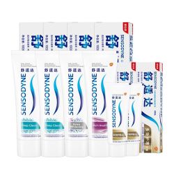 【省40.14元】舒适达牙膏_SENSODYNE 舒适达 基础护理系列牙膏套装 (沁爽劲洁牙膏100g*2+牙龈护理牙膏100g+美白配方牙膏 ...