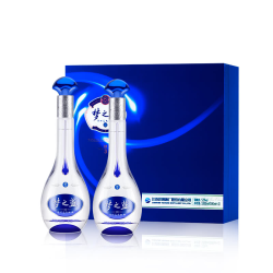 【省50元】洋河白酒_YANGHE 洋河 梦之蓝 M3 52%vol 浓香型白酒 500ml*2瓶 礼盒装多少钱-什么值得买