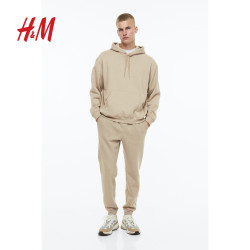 H&M男士卫衣_H&M HM男装卫衣秋季休闲舒适简约纯色柔软连帽长袖上衣0970819多少钱-什么值得买