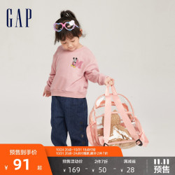 【省75.7元】盖璞童装_Gap 盖璞 迪士尼联名Gap女幼童秋季2023新款宽松卫衣785853多少钱-什么值得买