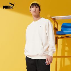 PUMA 彪马 官方 新款男子复古休闲华夫格圆领卫衣 DOWNTOWN 537730多少钱-什么值得买