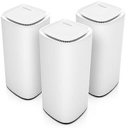 贝尔金网络设备_belkin 贝尔金 Linksys Velop Pro 7 BE11000 WiFi 系统 - 三个认知网状三频路由器,速度 ...