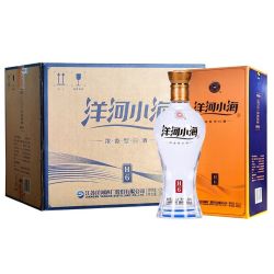 洋河白酒_YANGHE 洋河 小海H6浓香型白酒42度480mL*6瓶整箱装纯粮食酒水宴请酒多少钱-什么值得买