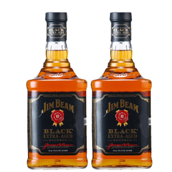 【省90元】金宾洋酒_JIM BEAM 金宾 波本威士忌 美国进口洋酒 金宾黑牌700ML*2双支多少钱-什么值得买
