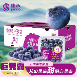 【省100元】佳沃新鲜水果_JOYVIO 佳沃 云南精选蓝莓巨无霸22mm+ 4盒多少钱-什么值得买
