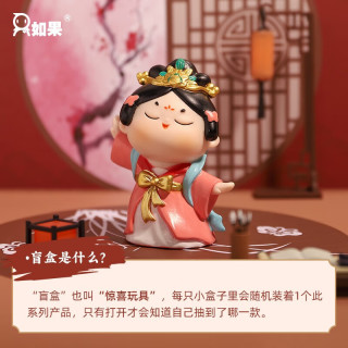 Roogo 如果 古风唐仕女小摆件盲盒桌面公仔手办潮流人偶套装礼盒女生 唐八艺盲盒系列（8个组合装）【报价 价格 评测 怎么样】 -什么值得买