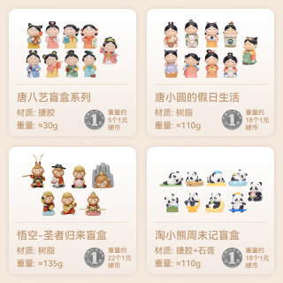 Roogo 如果 古风唐仕女小摆件盲盒桌面公仔手办潮流人偶套装礼盒女生 唐八艺盲盒系列（8个组合装）【报价 价格 评测 怎么样】 -什么值得买