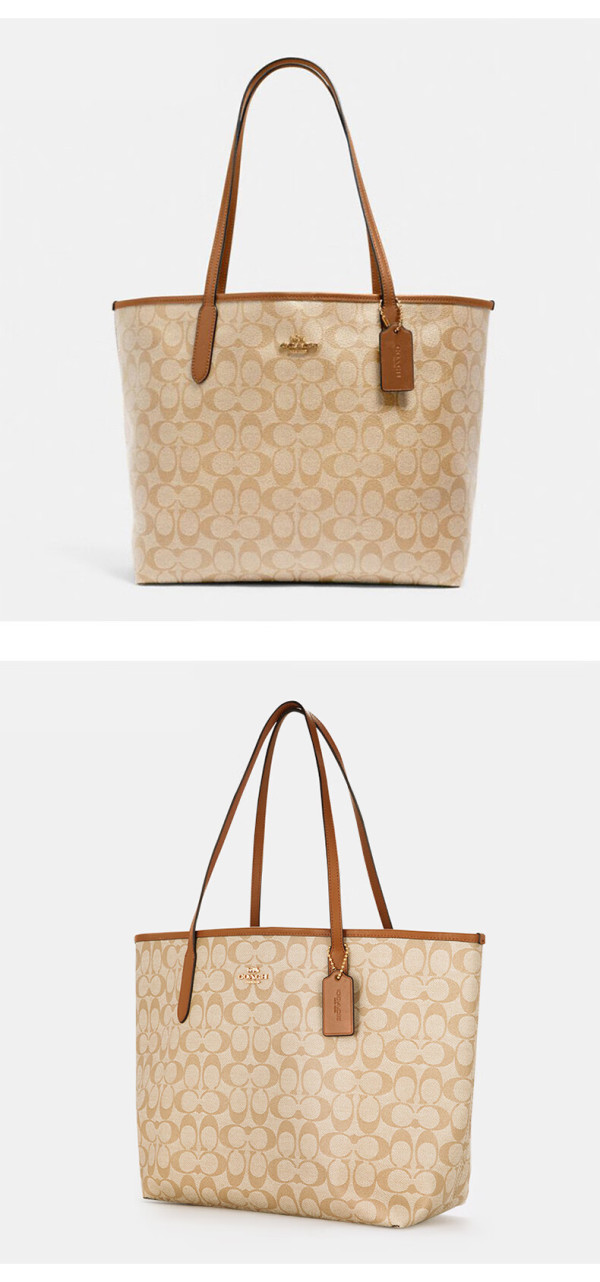 【省214.95元】蔻驰女士单肩包_COACH 蔻驰 奢侈品女包city33托特包单肩包5696 送女友老婆礼物多少钱-什么值得买