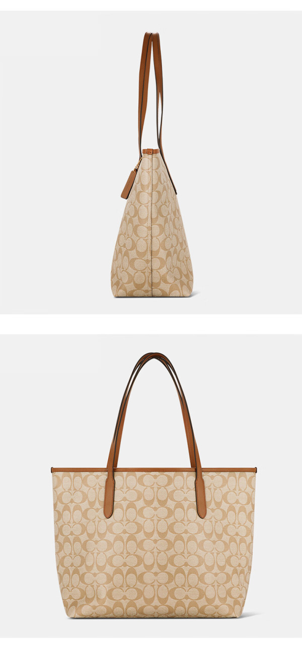 【省214.95元】蔻驰女士单肩包_COACH 蔻驰 奢侈品女包city33托特包单肩包5696 送女友老婆礼物多少钱-什么值得买