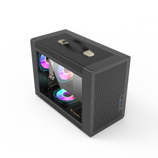 PowerTrain 动力火车 未知玩家P60星空黑U3 桌面手提itx机箱 0.7mm加厚板材/350mm长显卡【报价 价格 评测 怎么样 ...