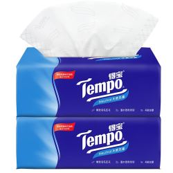【省29元】得宝抽纸_Tempo 得宝 抽纸8包4层90抽加厚无香纸巾家庭实惠装卫生纸餐巾纸多少钱-什么值得买
