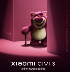 手机通讯_小米 Civi3 手机将推出迪士尼草莓熊限定版！-什么值得买