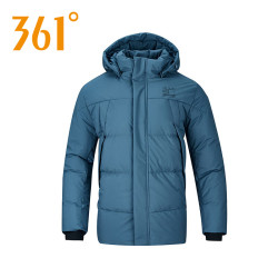 【省40元】361°运动羽绒服_361° 361度连帽中羽绒服男士2024冬季新款加厚鸭绒保暖休闲运动外套男多少钱-什么值得买