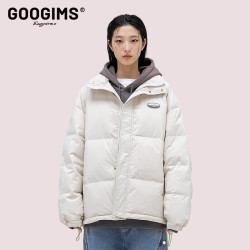 【省1150元】Googims男外套_Googims 羽绒服男女同款情侣款300克90%白鸭绒厚款保暖冬季新款潮款外套 白色 L多少钱-什么值得买