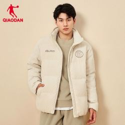 【省170元】乔丹运动羽绒服_QIAODAN 乔丹 中国乔丹运动羽绒服男2023年冬季新款男士灯芯绒加厚保暖短款外套多少钱-什么值得买