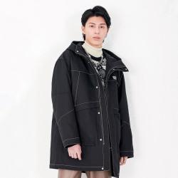 【省32元】TRENDIANO男士夹克_TRENDIANO 欧时力集团男装秋冬棉衣加厚中长棉服撞线外套男式夹克多少钱-什么值得买