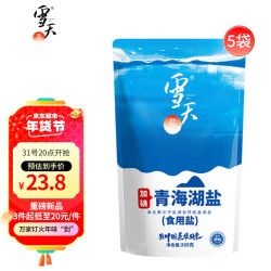 雪天调味品_xuetian 雪天 食用盐加碘青海湖盐260g*5 无添加家用颗粒食用盐调味品多少钱-什么值得买