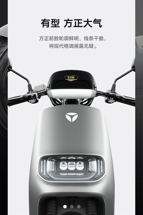 雅迪 YadeaE8S-200冠能二代智趣版72V38A石墨烯电池2000W大功率动力高速电摩电瓶车电动车 E8S-200 灰色 长续航 ...