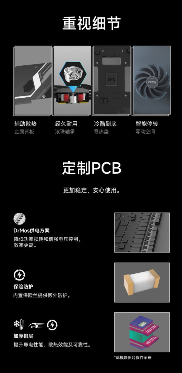 微星显卡_MSI 微星 RTX4070 万图师 2X OC 12G 游戏显卡多少钱-什么值得买