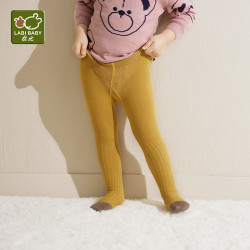 拉比儿童配饰_LABI BABY 拉比 官方旗舰女童连体裤袜童装秋装新款女宝宝弹力打底裤袜子外穿多少钱-什么值得买
