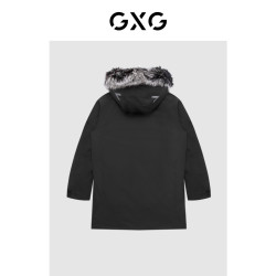 【省79.8元】GXG男外套_GXG 男装 冬季男时尚舒适中长款毛领派克服GHC115002K多少钱-什么值得买