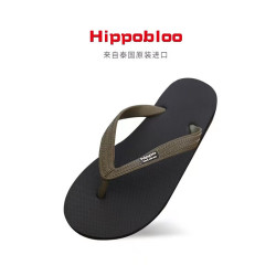 【省49.9元】hippobloo男式拖鞋_hippobloo 泰国乳胶人字拖平底外穿多少钱-什么值得买