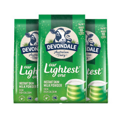 德运奶粉_DEVONDALE 德运 澳大利亚德运(Devondale)脱脂高钙成人奶粉 1kg/袋 奶粉 奶粉 *3件装多少钱-什么值得买