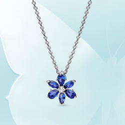 【省166元】潘多拉时尚项链_PANDORA 潘多拉 闪耀蓝色拼花吊坠 392387C02多少钱-什么值得买