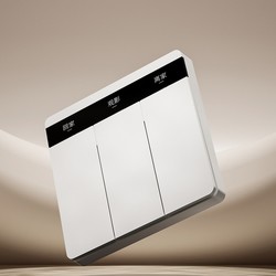 领普开关_linptech 领普 E2智能屏显开关 白色三键多少钱-什么值得买