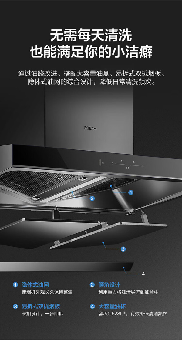 【省937.36元】老板吸油烟机_ROBAM 老板 65D3S 顶吸式抽油烟机 25风量多少钱-什么值得买