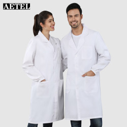 AETEL男上装_AETEL 白大褂长袖男女实验室工作服耐磨耐脏可现做logo AETEL-QJ纯色大褂 白色紧口 L多少钱-什么值得买