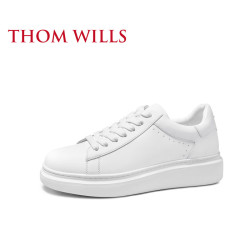 【省153元】THOM WILLS男士休闲鞋_THOM WILLS 男士真皮厚底小白鞋 G931-1多少钱-什么值得买