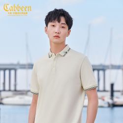 卡宾男上装_Cabbeen 卡宾 呼吸棉POLO衫夏新款字母刺绣短袖休闲舒适3232163046多少钱-什么值得买