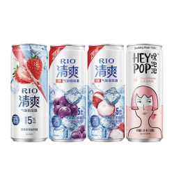 锐澳酒类_RIO 锐澳 预调鸡尾酒清爽330ml**3气泡水*1罐混合口味组合装多少钱-什么值得买