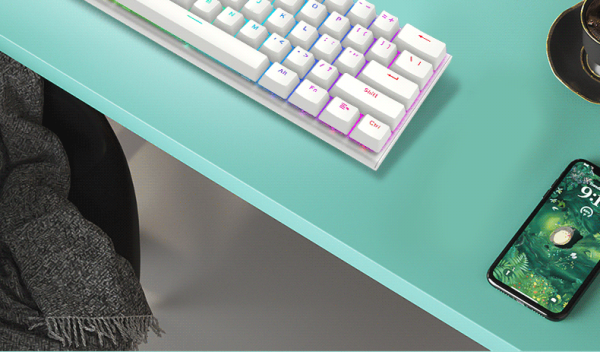 红龙（REDRAGON）M61 SE 有线磁轴机械键盘 8K回报率 RT键盘 可调节键程 RGB背光 61键电竞游戏键盘-黑色 【61键】有线 ...