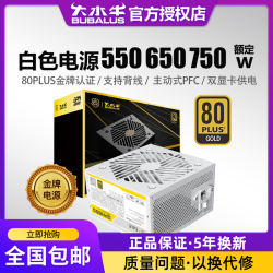 大水牛电脑电源_BUBALUS 大水牛 电源GPN850冰山白色电源金牌额定550W650W750W游戏主机电源多少钱-什么值得买