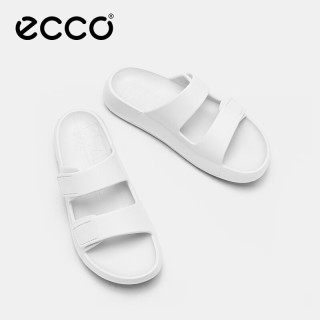 爱步（ECCO）拖鞋女 2024年夏季舒适厚底勃肯鞋魔术贴休闲凉拖 科摩524104 亮白色52410460870 36【报价 价格 评测 ...