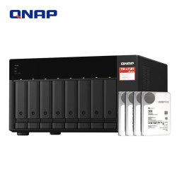 【省1100元】威联通网络存储_QNAP 威联通 TS-873A 八盘位桌面式nas（含硬盘64T 16T*4 ）多少钱-什么值得买