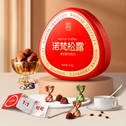 诺梵糖果巧克力_诺梵 金松露巧克力 500g 礼盒装铁盒 可可脂多少钱-什么值得买