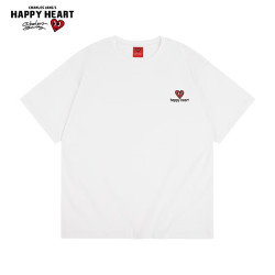 【省50元】查尔斯桃心男士T恤_CHARLES JANG'S HAPPY HEART 查尔斯桃心 男女同款宽松T恤 428964T多少钱-什么值得买