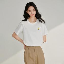 茵曼女士T恤_INMAN 茵曼 纯棉舒适卡通香梨印花T恤多少钱-什么值得买