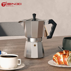 天喜咖啡具_TiaNXI 天喜 摩卡壶 银色140ml多少钱-什么值得买