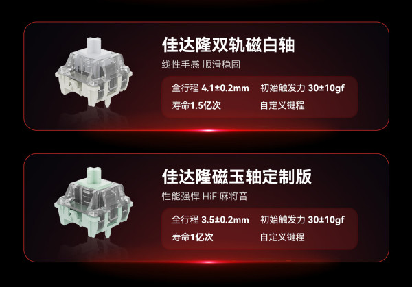 键盘_美加狮 FIRE 68 有线磁轴键盘 68键 双轨磁白轴 白色 RGB多少钱-什么值得买